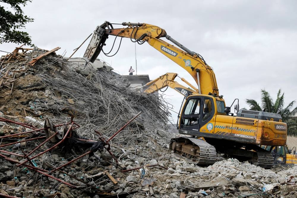 Two killed in building collapse in Lagos, search for survivors on