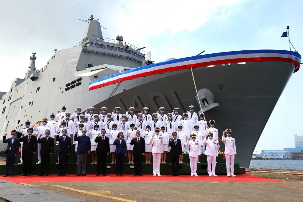 Taiwan inducts new amphibious ship in push to bolster indigenous ...