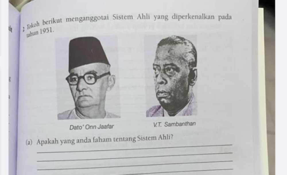 Wrong photo of Sambanthan in history book: MOE’s jurisdiction only ...