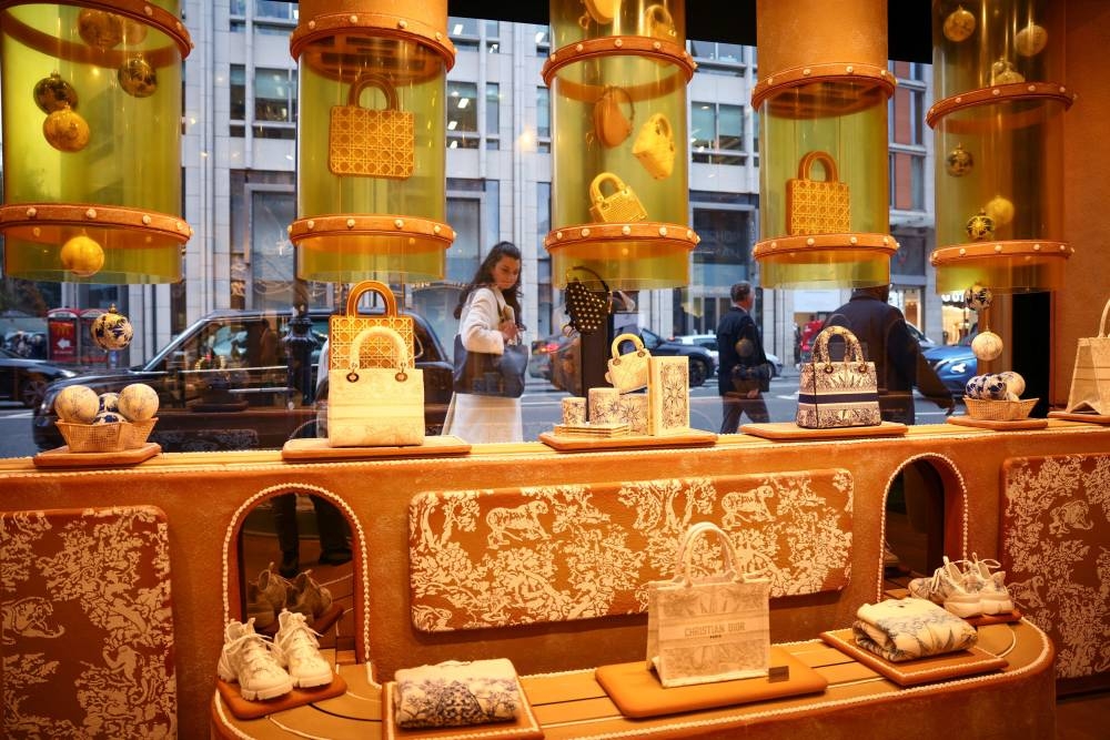 Dior transforms Harrods in London with glittering holiday light display ...