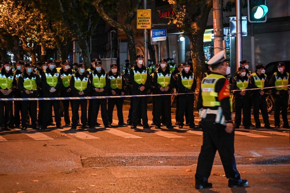 Police detain three people at Shanghai protest site | Malay Mail
