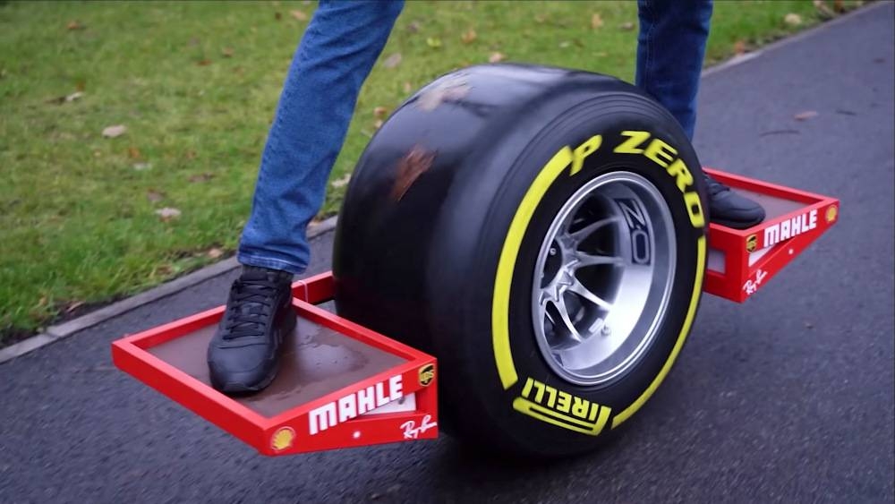 A new source of soft mobility with an upcycled Formula 1 wheel? (VIDEO ...