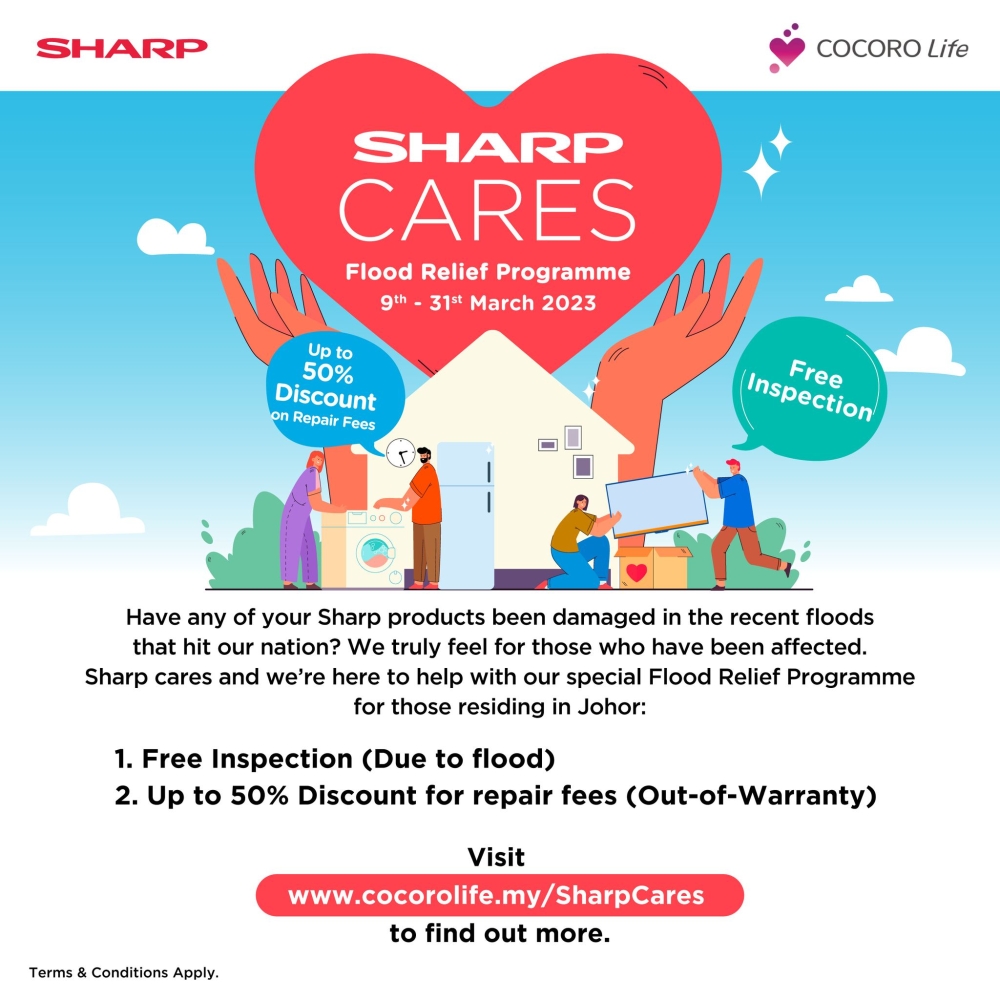 Sharp rolls out flood relief programme to help affected customers in ...
