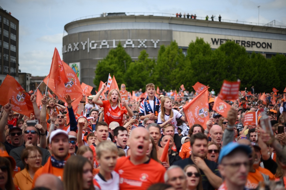 Luton celebrate Premier League promotion with victory parade | Malay Mail