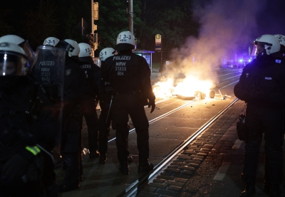 Dozens injured in ‘senseless’ far-left protest in Germany | Malay Mail