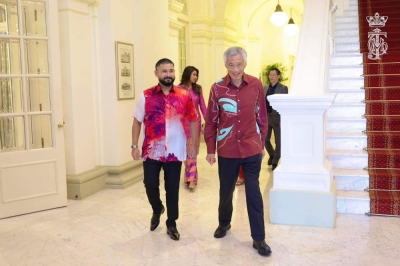 TMJ graces high-tea session hosted by Singapore PM Lee, wife | Malay Mail