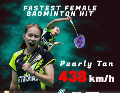Pearly Tan sets world record for fastest badminton smash | Malay Mail