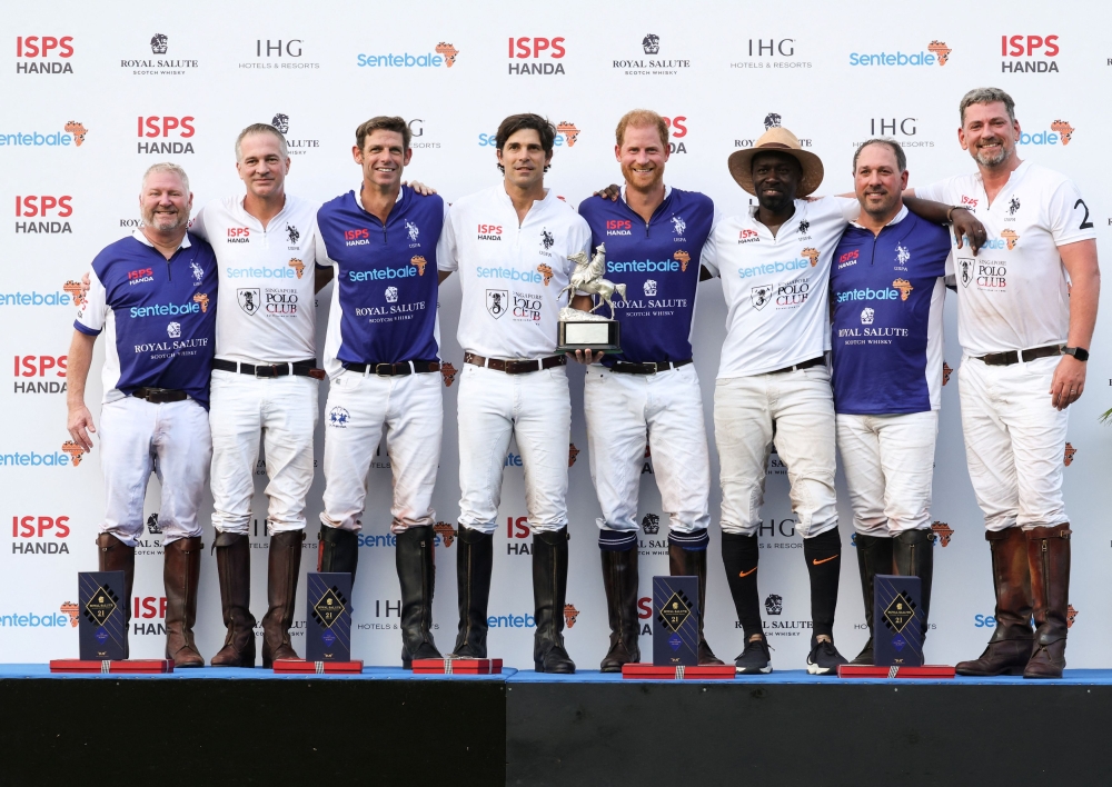 Britain’s Prince Harry saddles up for Singapore charity polo game ...