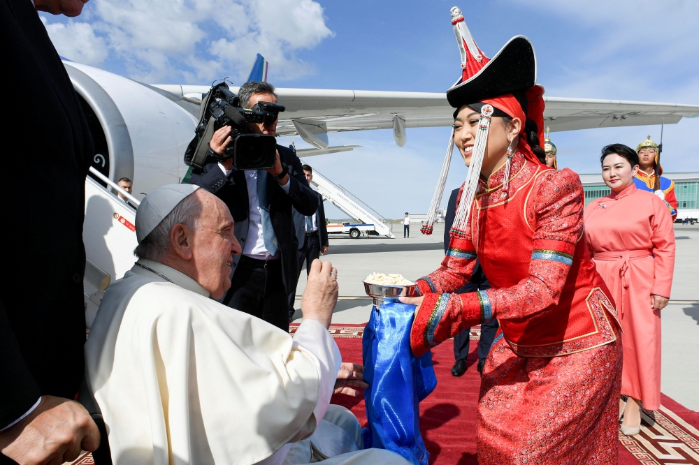 Pope arrives in Mongolia to back tiny Catholic presence on China’s ...