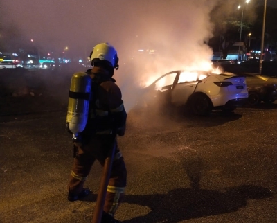 Tesla Model Y reportedly catches fire in Puchong | Malay Mail