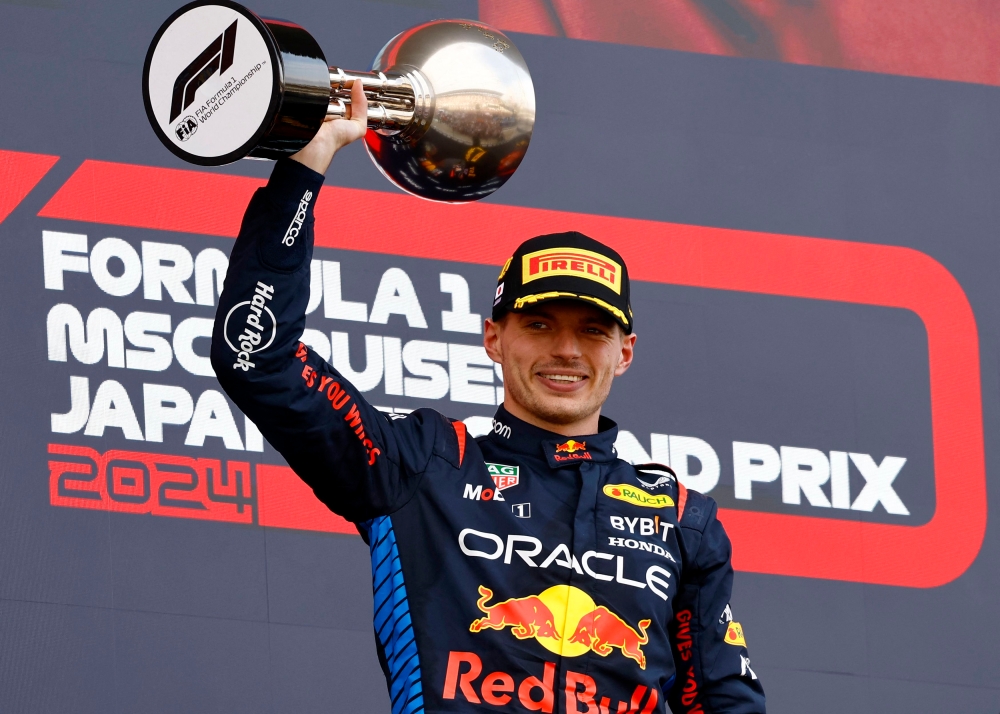 Dominant Verstappen wins Japanese GP in Red Bull one-two | Malay Mail