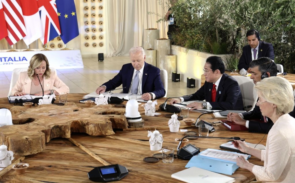 G7 leaders reach ‘political’ deal on Ukraine funds, says US | Malay Mail