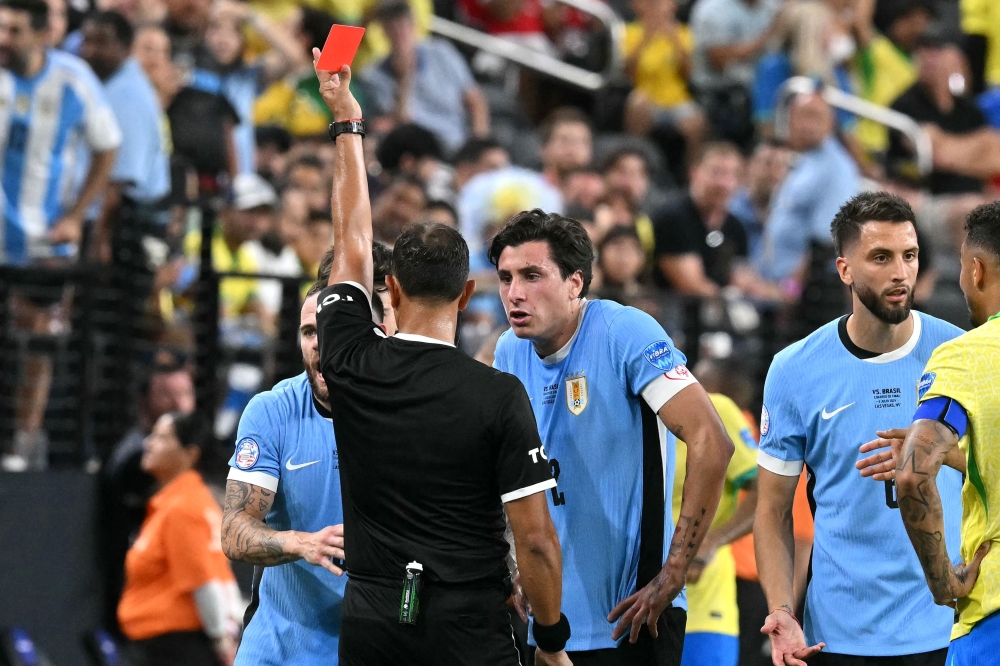 Uruguay oust Brazil on penalties after red card drama to reach Copa ...