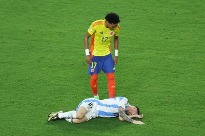 Argentina’s Messi off field with hurt ankle in Copa America final ...