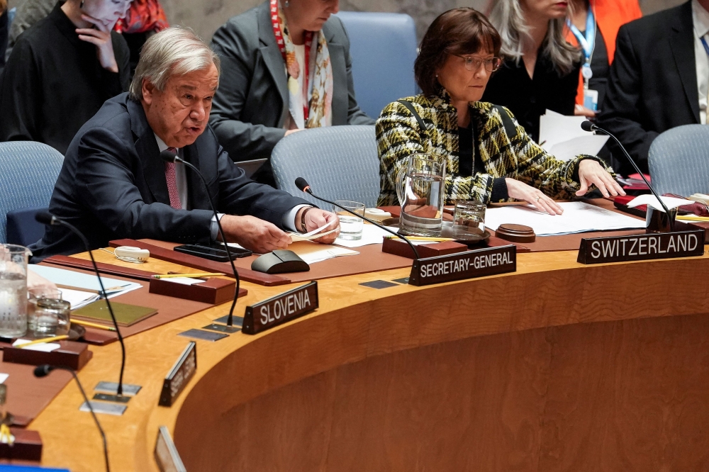 UN sec-gen says ‘time to silence the guns’, demands an end to ‘shocking ...