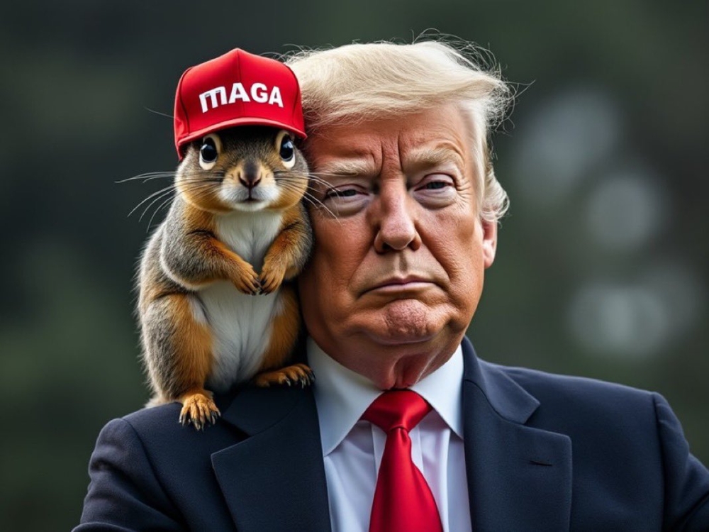 Squirrel’s appearance at Kamala Harris’ concession speech goes viral ...