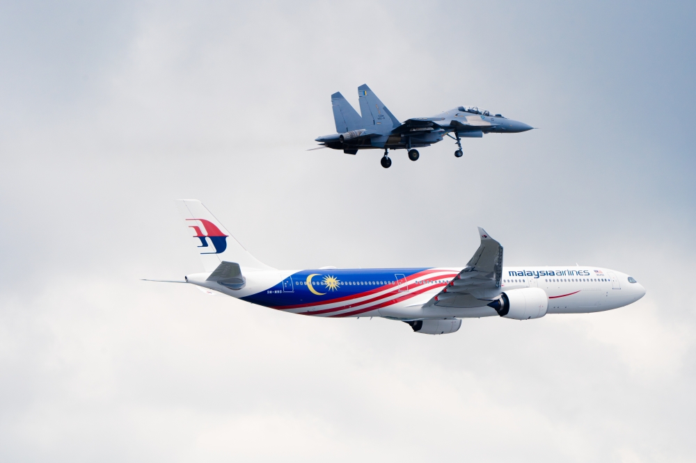Flypast, fighter jet and a salute: Malaysia Airlines’ new Airbus ...