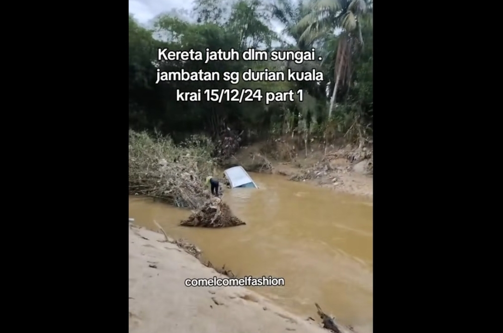 Traumatised but safe: Kelantan cops rescue man after car skids and ...