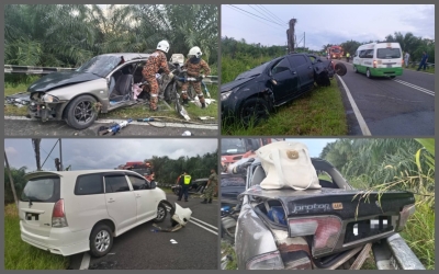 Police seek more information about fatal three-car crash on Semporna-Tawau road that killed six ...