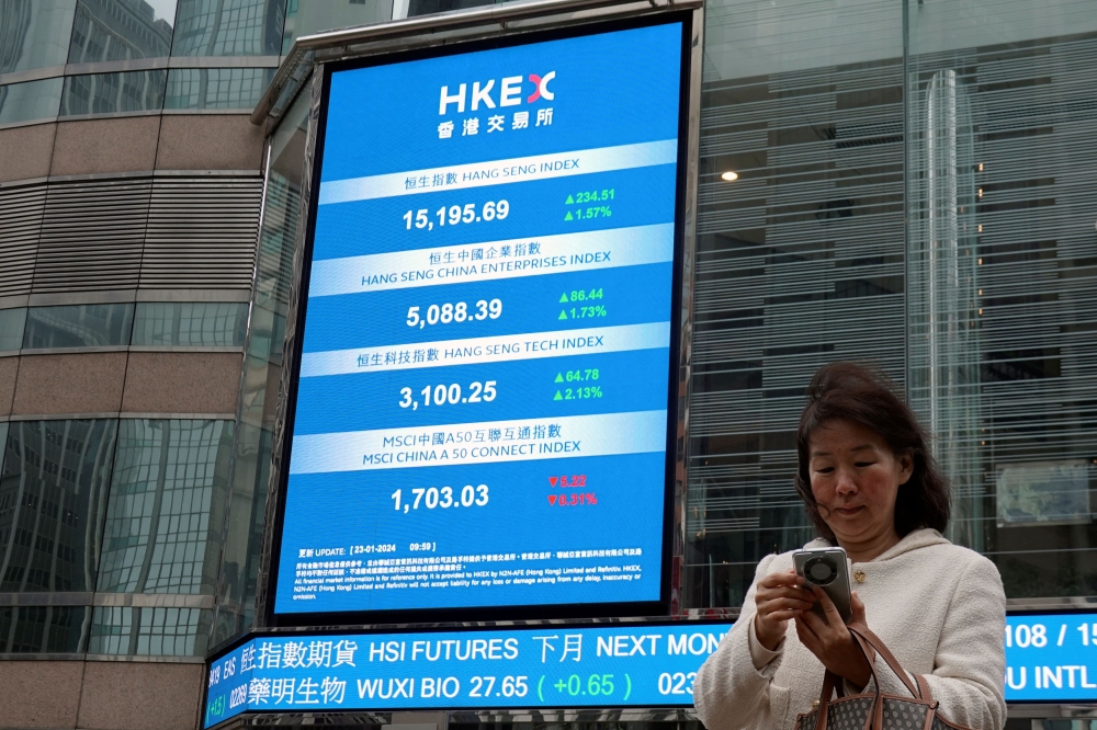 Most Asian markets fall as Wall Street woes weigh; Hong Kong bucks the ...