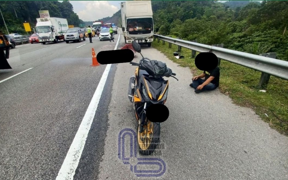 Motorcyclist killed in crash with lorry on North-South Expressway near ...