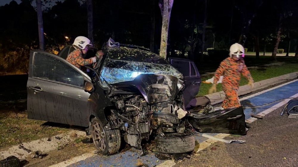 Three-year-old girl dies after car driven by father skids into tree in ...