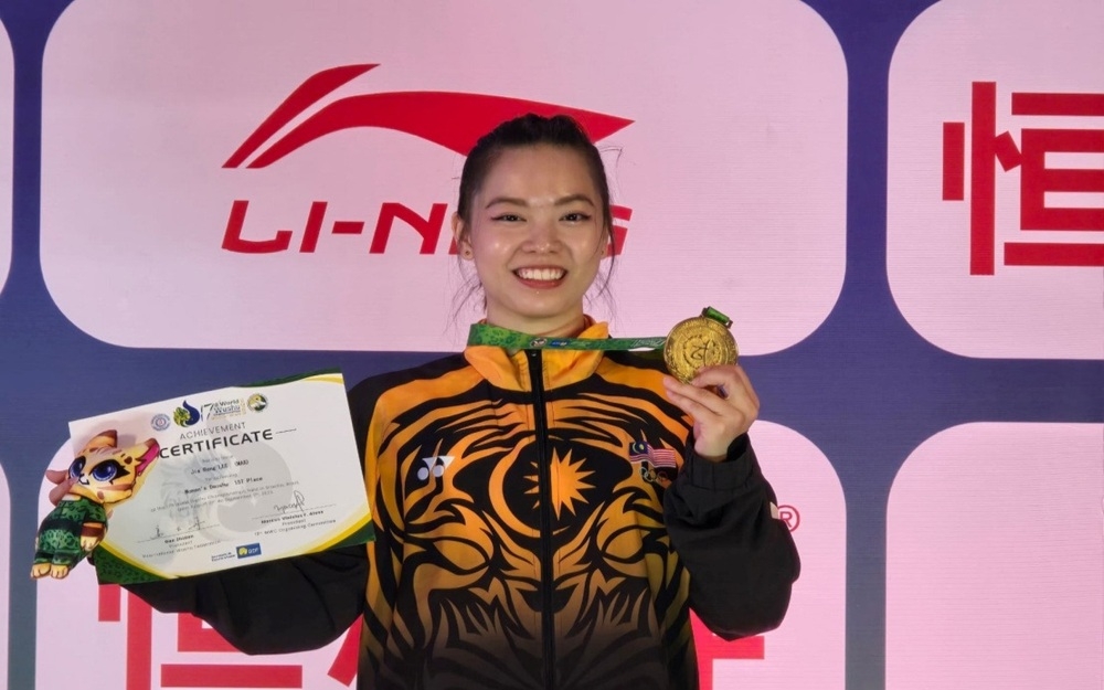 Malaysia’s Lee Jia Rong makes history with fourth gold at World Wushu ...