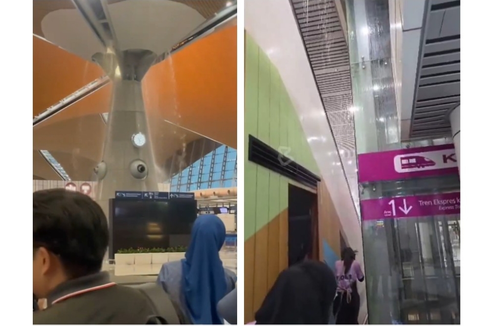 Rainwater pours into KLIA Terminal 1 in leak after thunderstorm (VIDEO ...