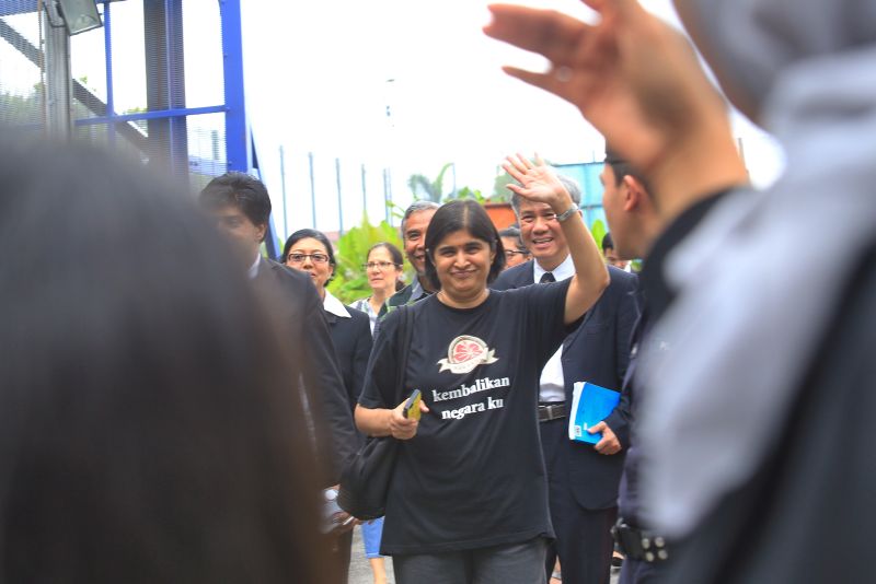 Ambiga, three others walk after cops fail to get remand orders | Malay Mail