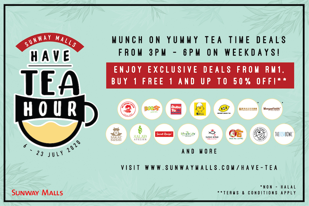 Teatime during RMCO: Sunway Malls introduce ‘Have Tea Hour’ campaign ...
