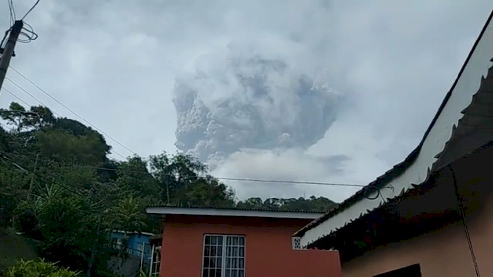 Saint Vincent covered in thick ash following volcanic eruption | Malay Mail