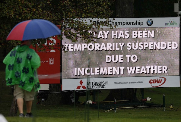 BMW Championship final round put back until tomorrow by rain | Malay Mail