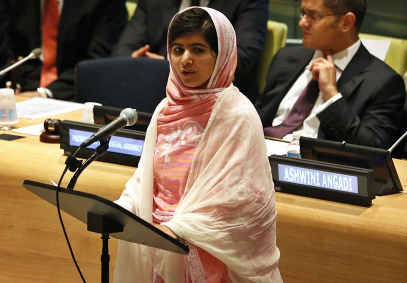 Pakistan’s Malala, shot by Taliban, takes education plea to UN | Malay Mail