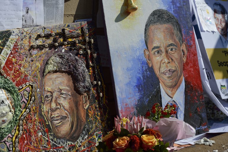Obama meets family of ailing hero Mandela | Malay Mail
